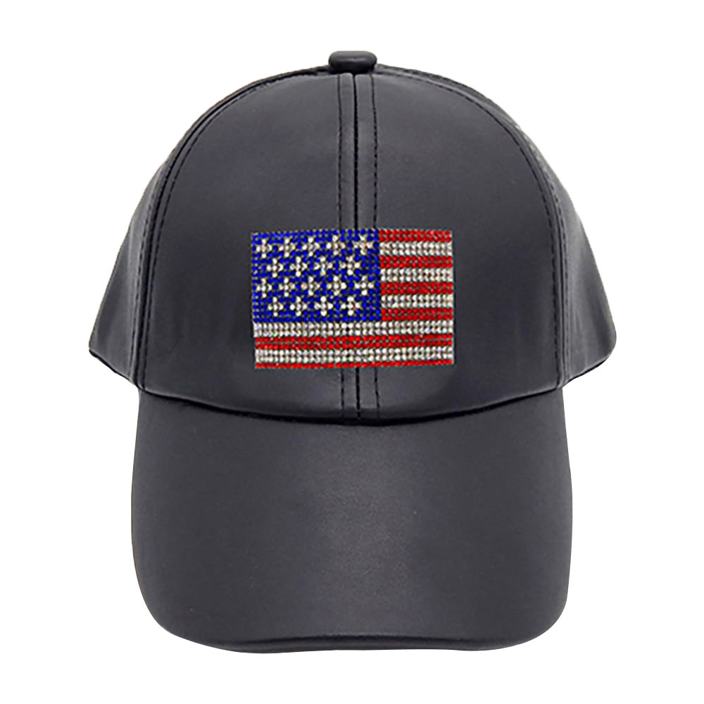 Bling American USA Flag Baseball Cap by Madeline Love – Pomp and Port